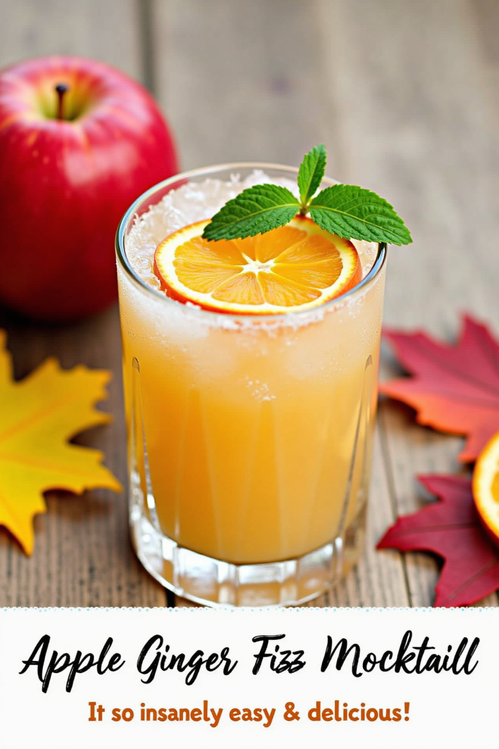 Sparkle & Spice: The Ultimate Apple Ginger Fizz Mocktail Recipe ...